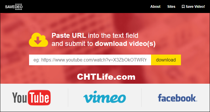 《SaveDeo》免安裝－線上快速下載Instagram、Facebook網站影片或將網路影片轉MP3！ - CHTLife
